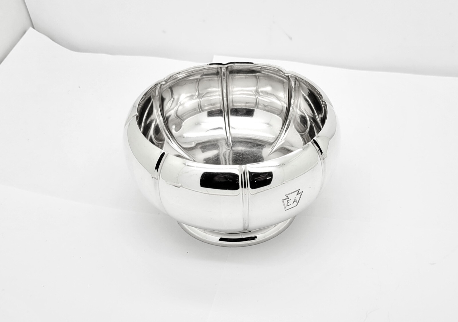 CARTIER ART DECO BY TIMOTHY TUTTLE STERLING SILVER FLUTED CANDY BOWL ...