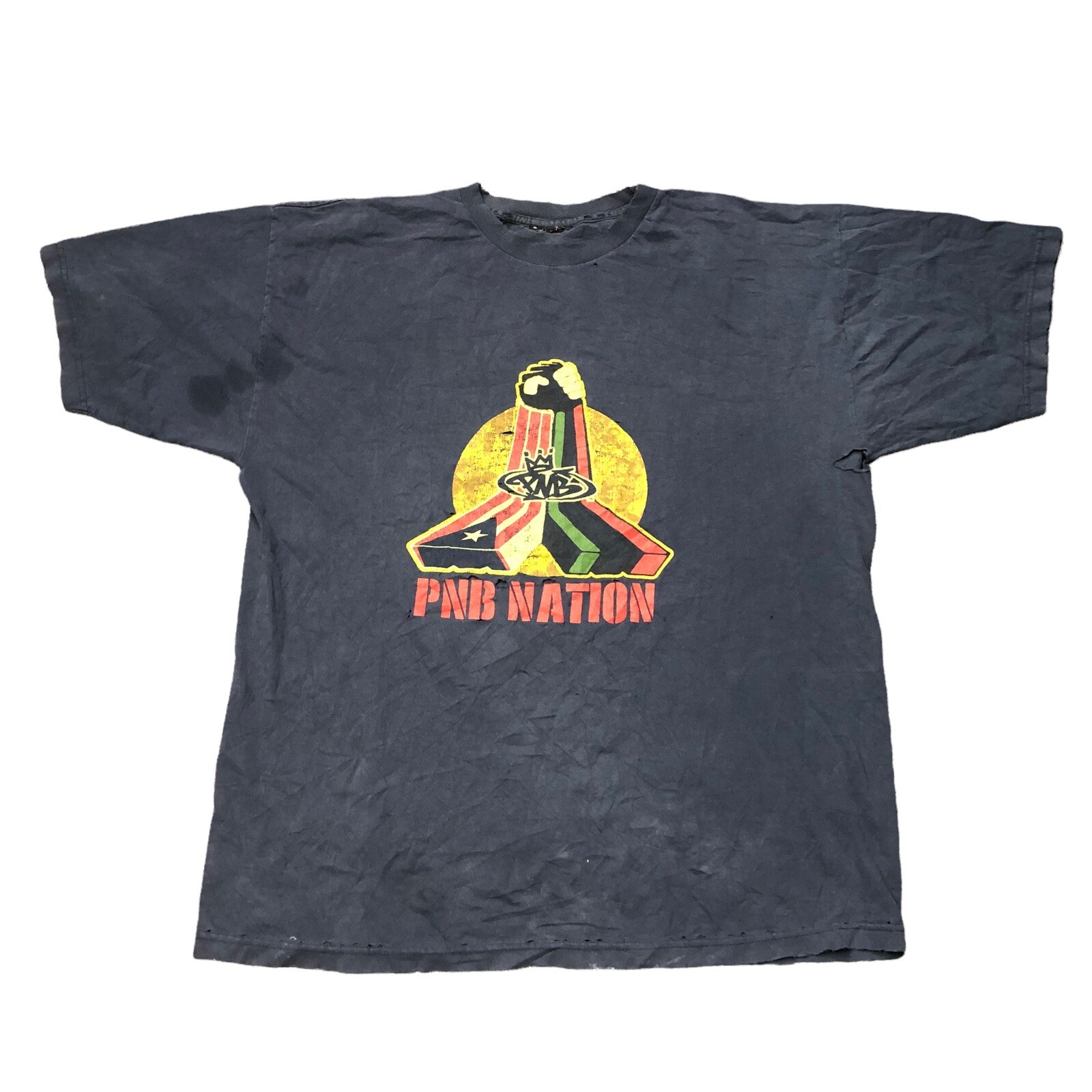 Vintage 90s PNB Nation Organize Shirt Size XXL Hip Ho… - Gem