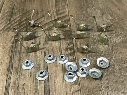 10 pcs door vinyl top body clips & nuts for 7/16” - 1/2" moulding fits ...