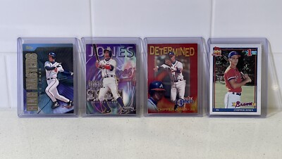 CHIPPER JONES - MLB HOF - 1991 TOPPS - 1ST DRAFT PICK + 3 Card Lot | eBay