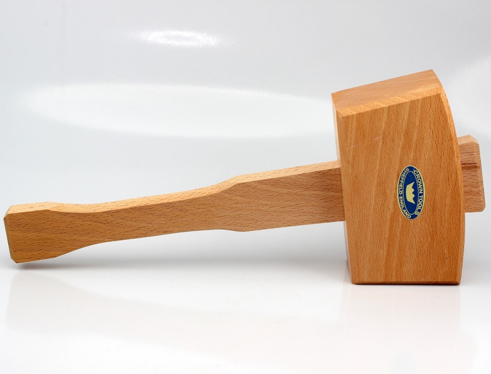 Crown Tools 5 1/4" Beechwood Mallet Wooden Hand Tools Made in England ...