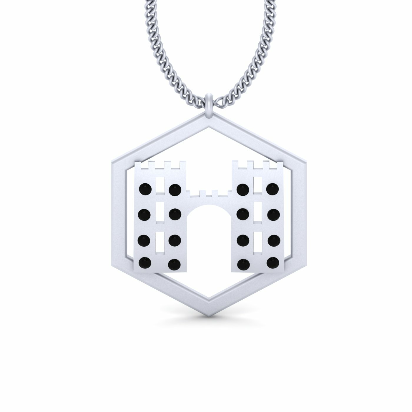 Black Onyx Game Of Thrones House Frey Pendant 925 Silver Game Of ...