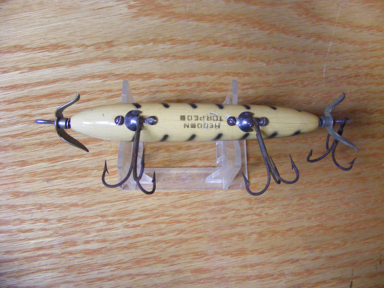 Beautiful Vintage Original Wooden 130 Heddon Torpedo in Special Color ...