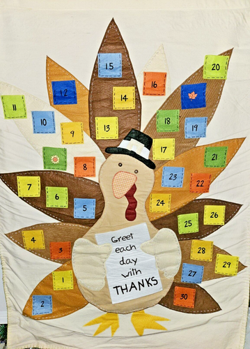 Thanksgiving Countdown Pocket Calendar "Greet Each Day with Thanks ...