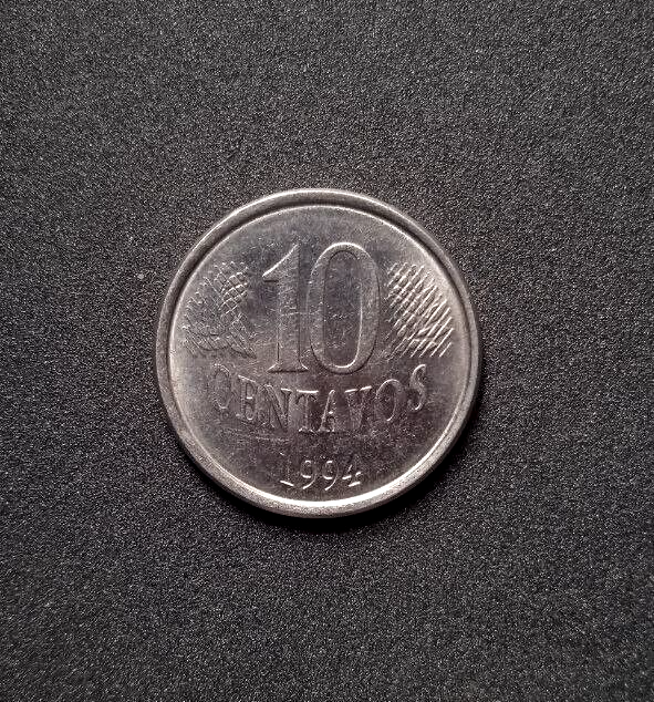 1994 BRAZIL TEN 10 CENTAVOS COIN laurel leaves | eBay