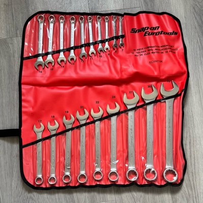 Snap On Euro Tools 19pc Large Combination Spanner Wrench Set 7-32mm NEW ...