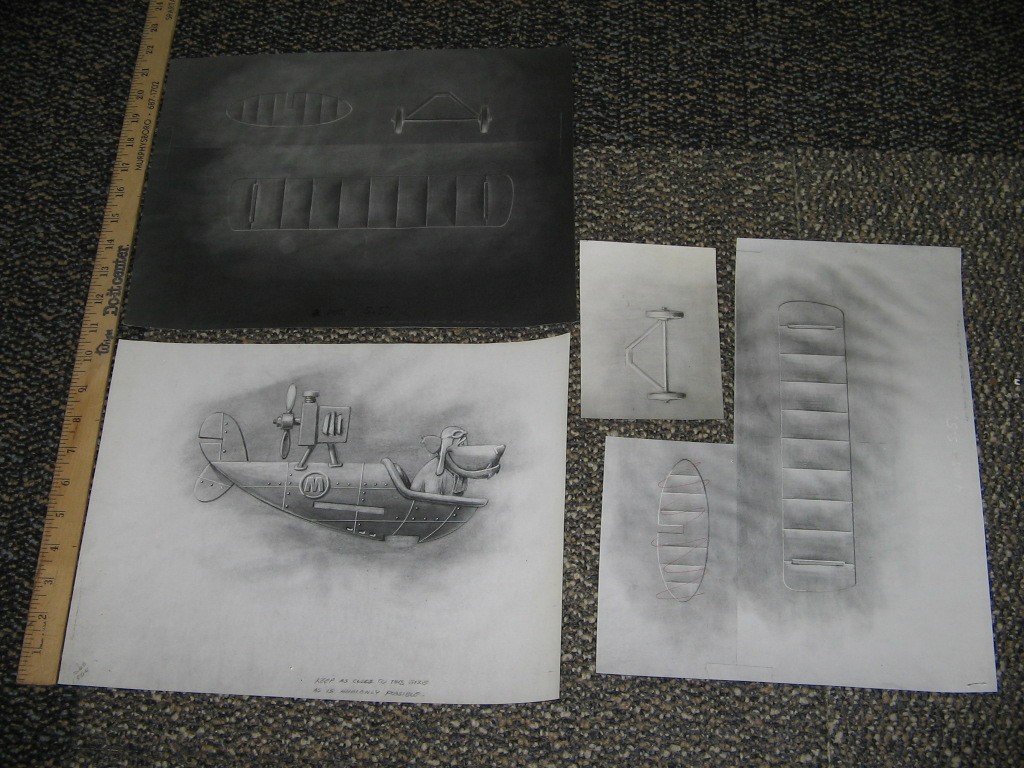 Wacky Races Kelloggs 1960s cereal box premium model kit plane MUTTLEY ...