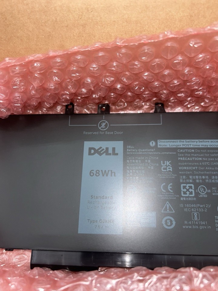 Genuine Dell Latitude 5290 5490 Battery 68WH 7.6V - GJKNX DV9NT KCM82 ...