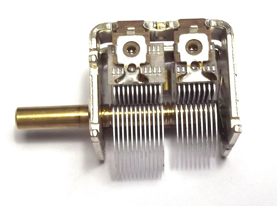 Air Variable Capacitor ALPS JAPAN 2 Gang 25 - 450pf Electronic Project ...