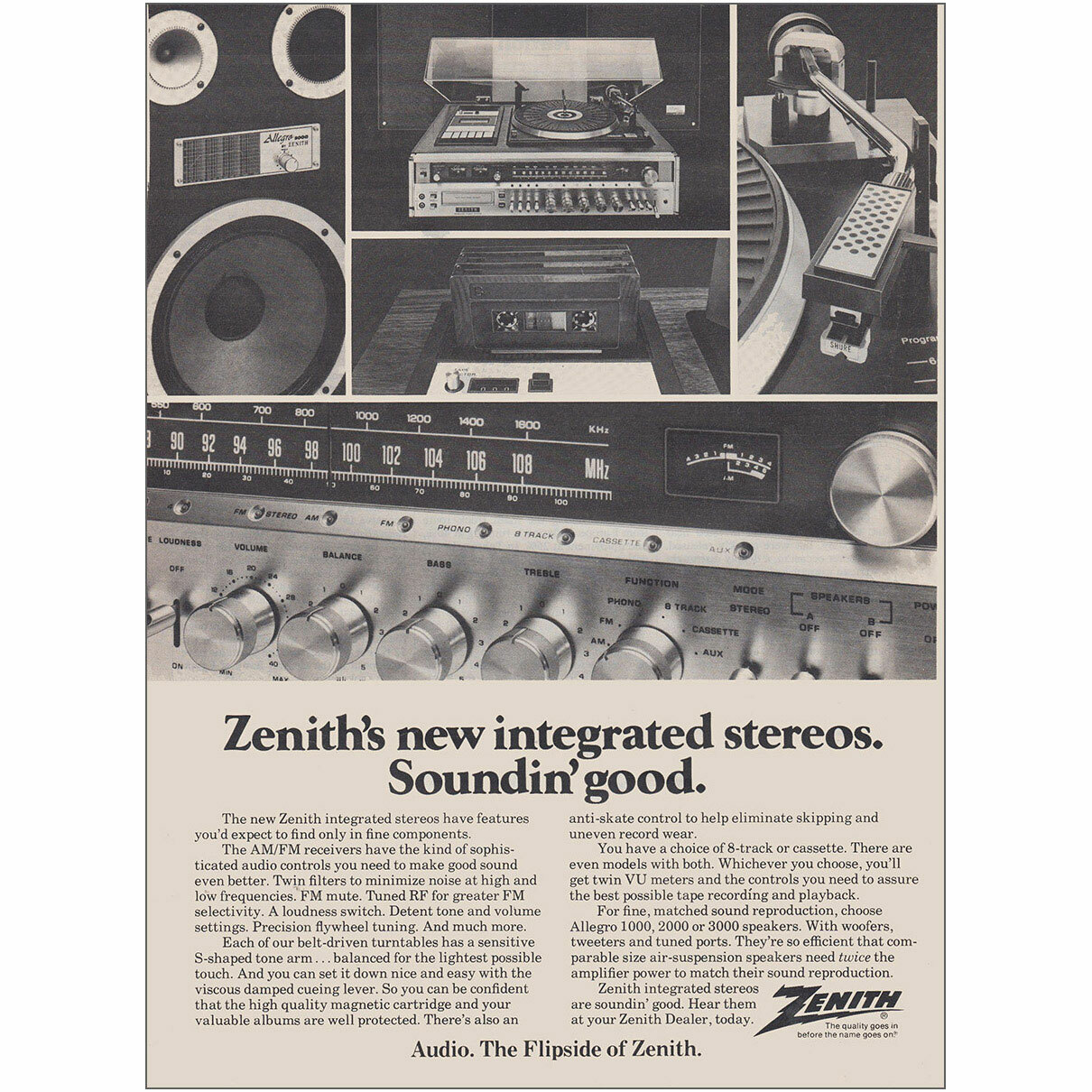 1979 Zenith: New Integrated Stereos Soundin Good Vintage Print Ad | eBay