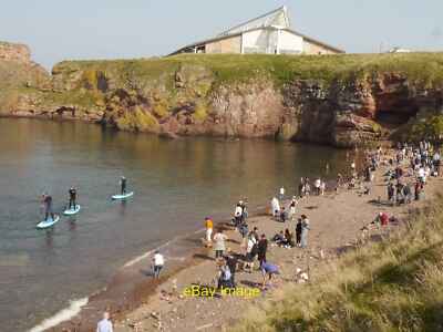 Photo 12x8 Paddle Boarders at the Eye Cave Beach Dunbar There were ...