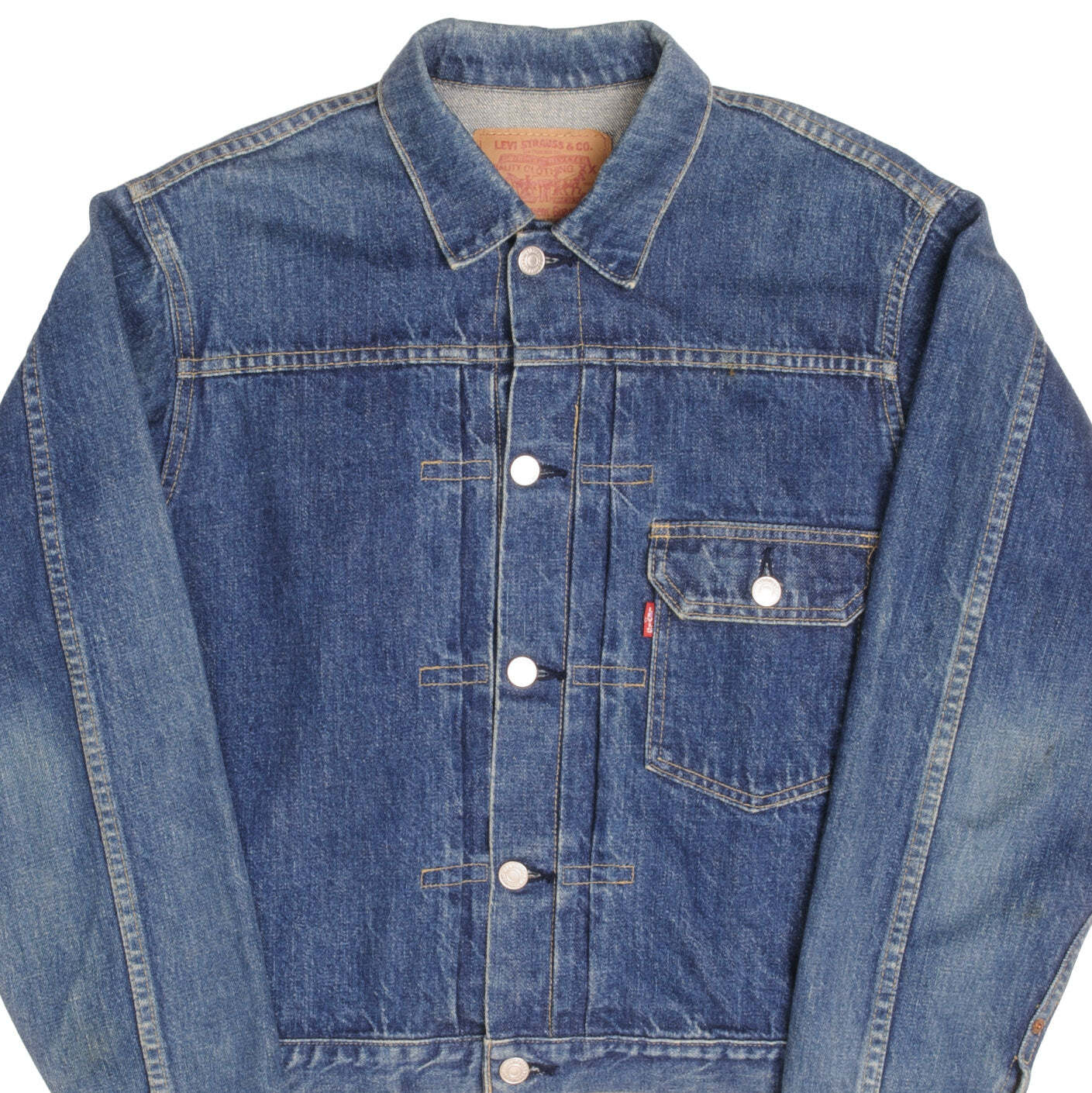 VINTAGE LEVIS TYPE 1 FIRST JAPANESE DENIM JACKET BIG … - Gem