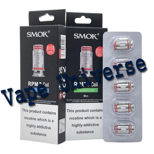 Smok RPM 3 Coils 0.15ohm 0.23ohm Meshed Coil Pack Of 5 Replacement - 0 ...