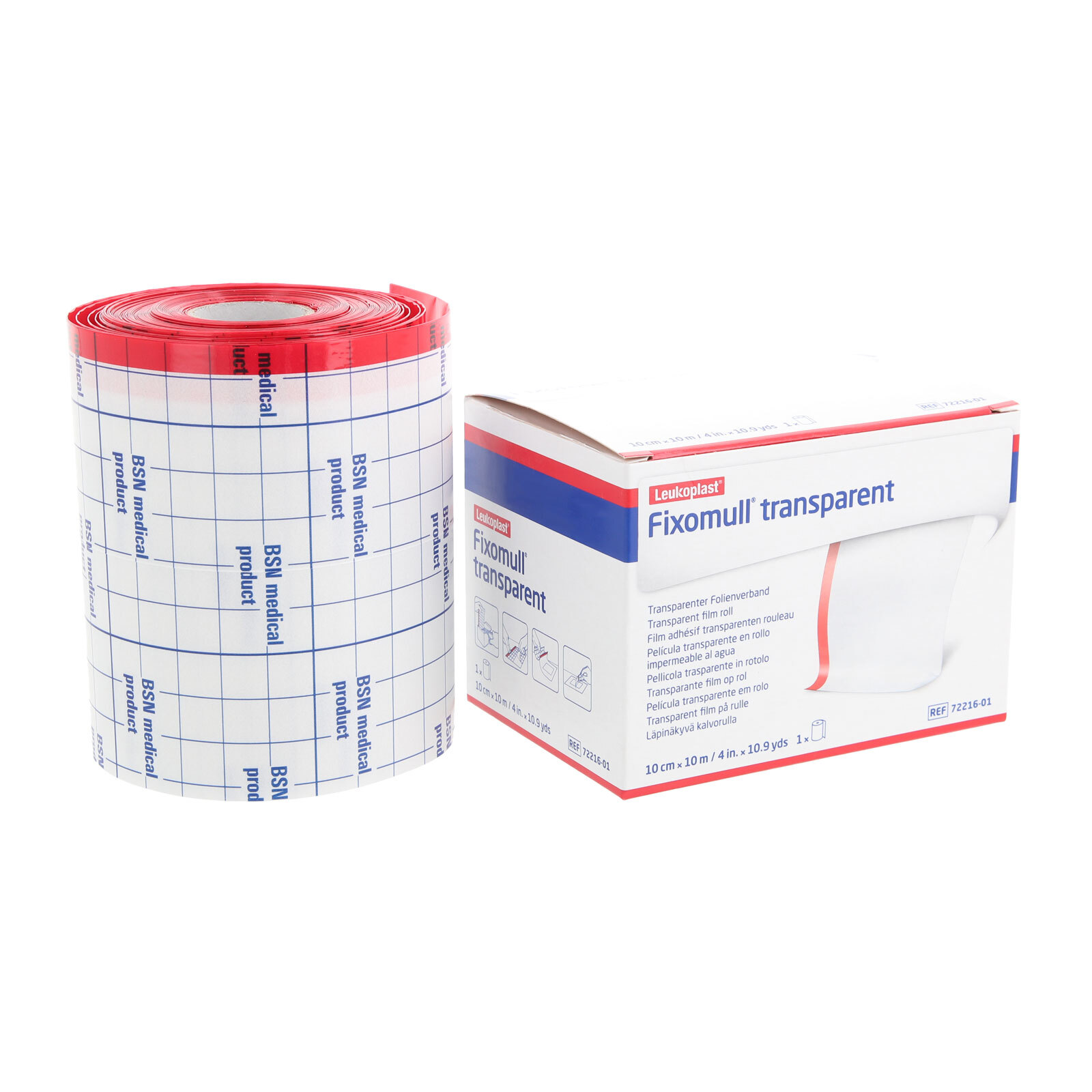 FIXOMULL transparent Folienverband - 5cm 10cm 15cm x 2m 10m (8,65 EUR/m ...