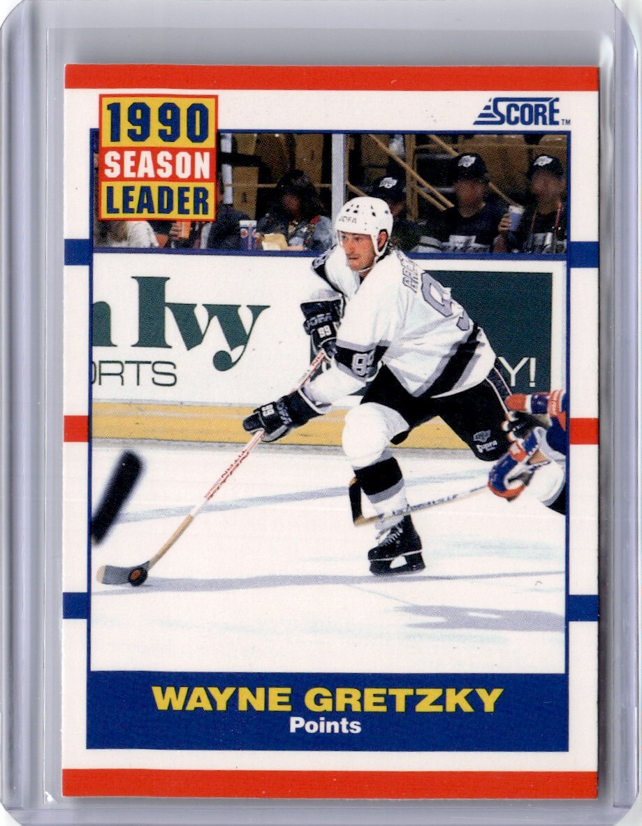 1990-91 Score Hockey Card Wayne Gretzky M Los Angeles Kings #353 | eBay
