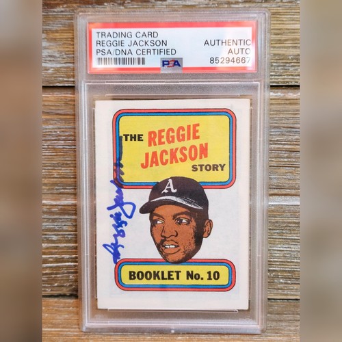 1970 Topps Story Booklets Reggie Jackson Autograph PSA/DNA AUTHENTIC ...
