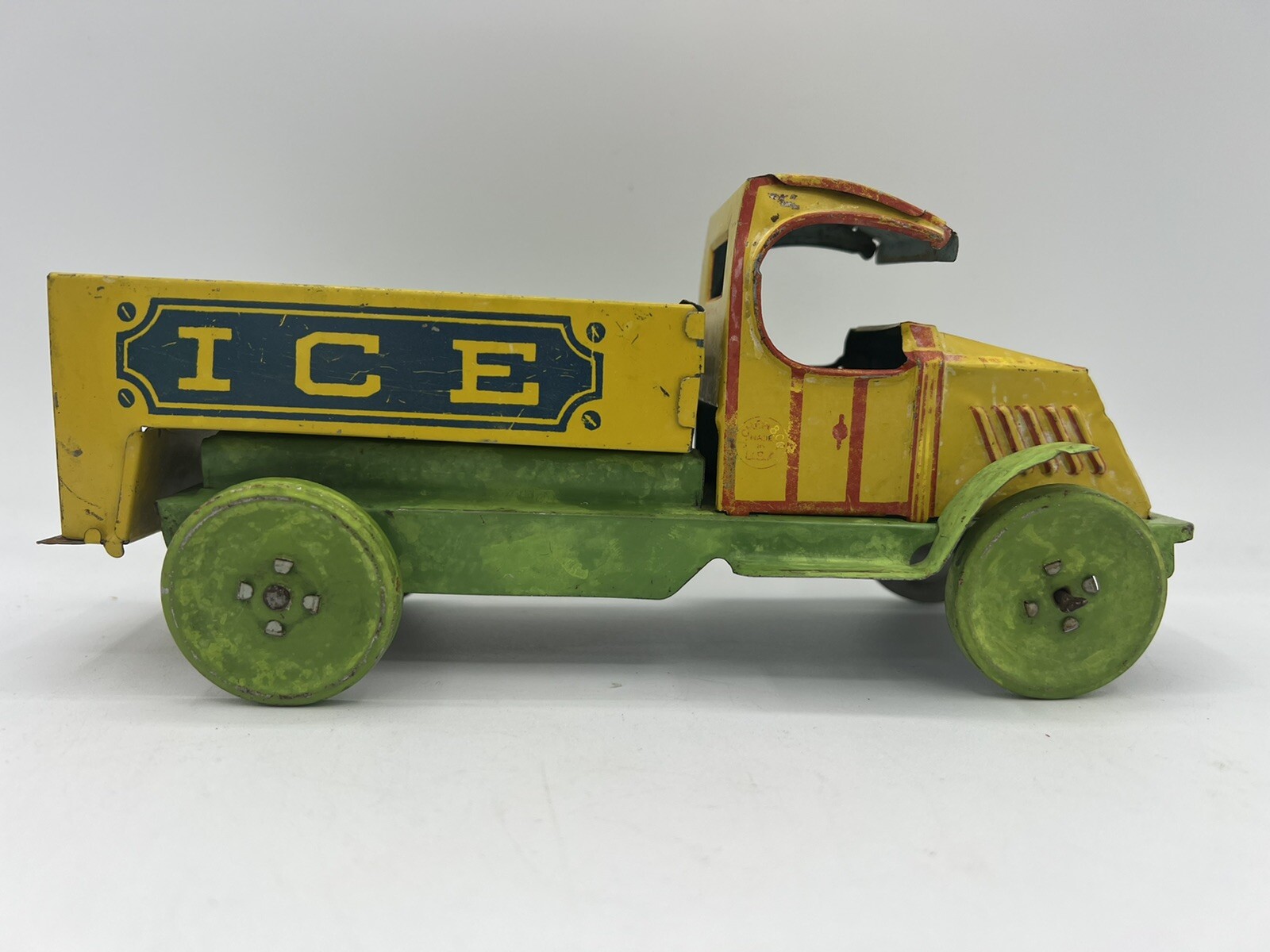 Vintage 1930s J Chein Co USA tin toy Ice Truck 8 1/2 long | eBay