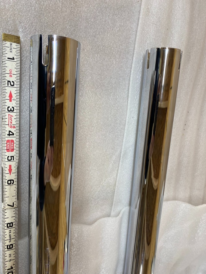 30" 1 3/4 Fishtail Slip On Mufflers Harley Chopper FLH Shovelhead ...