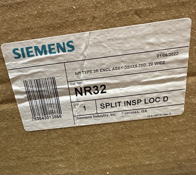 SIEMENS NR32 NEMA 3 PANEL ENCLOSURE | eBay