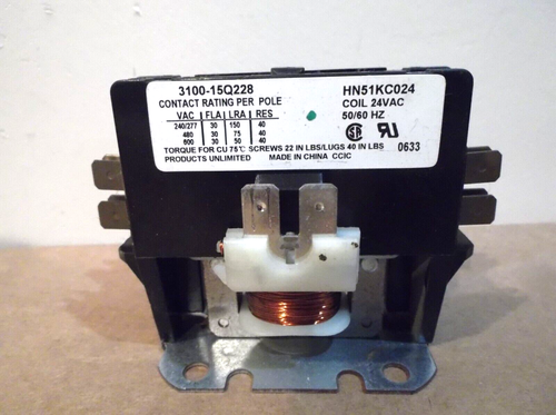 ICP Heil Tempstar Contactor Relay Single 1 Pole 30 Amp HN51KC024 3100 ...