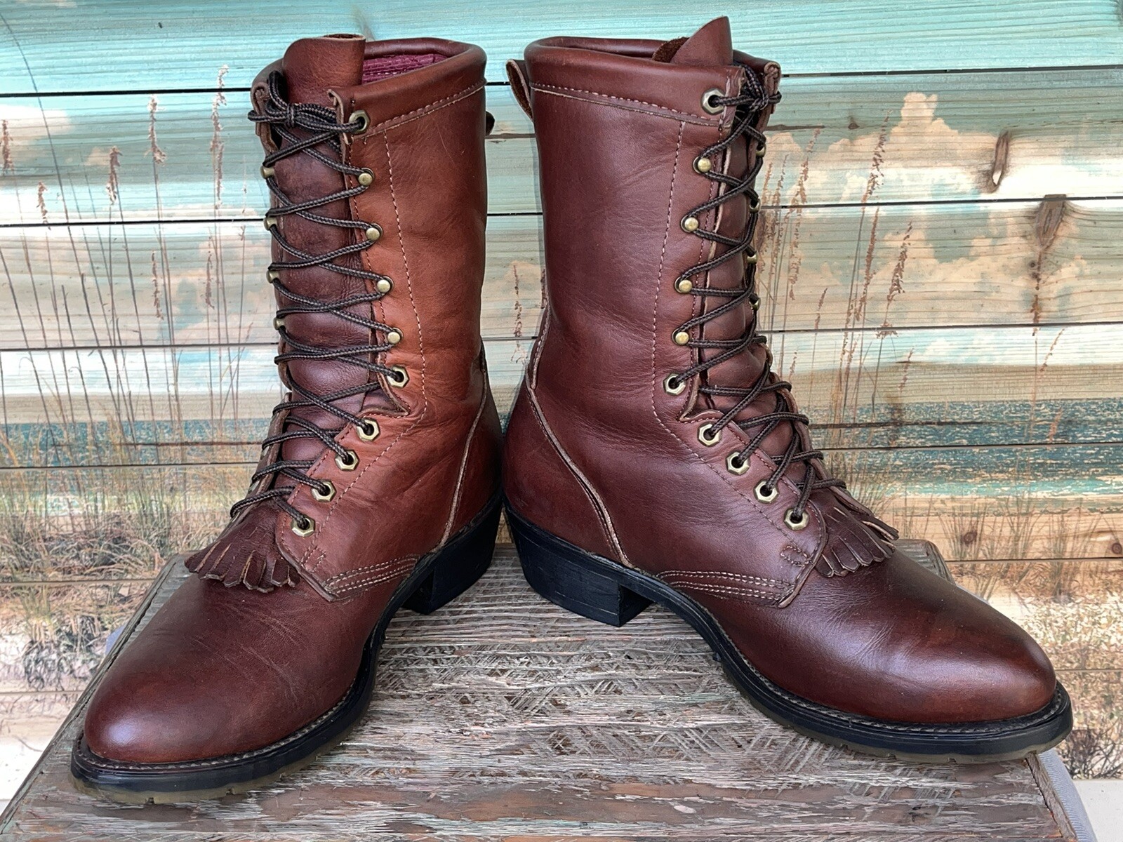 Double H Brown Leather Men’s Packer Logger Boots SIZ… - Gem