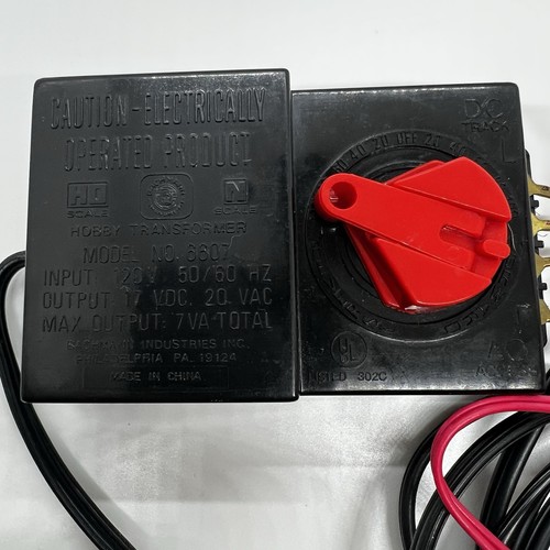 Bachmann Model 6607 Hobby Transformer HO/N Scale Power Pack DC Train ...
