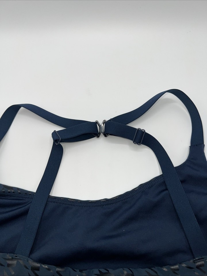 Savage X Fenty Sports Bra Women Sz XL Blue Black Band-It Low Impact ...