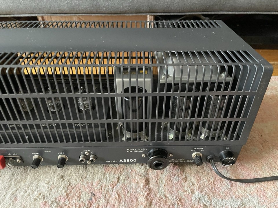 CLEAN Luxman A3500 LUXKIT Power Amplifier Tube Amp Kit working Weak ...