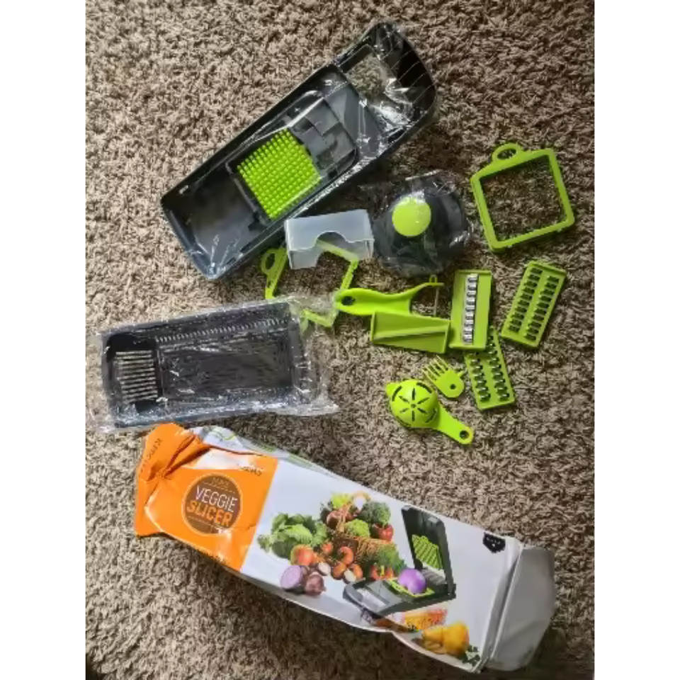 16 In 1 Mandolin Food Onion Fruit Vegetable Chopper Slicer Dicer Cutter ...