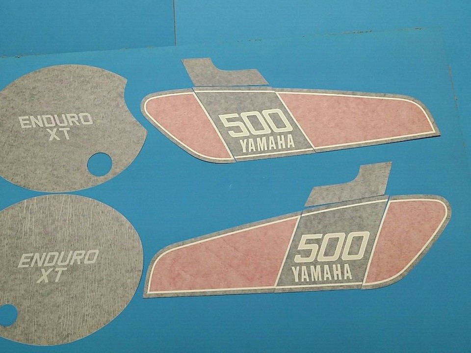 YAMAHA XT500 1976 TANK AND SIDE COVER DECAL GRAPHIC SET (#*Y26) | eBay