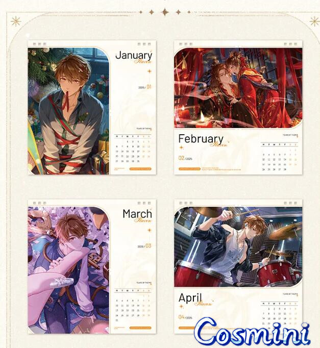 Official Tears of Themis Zuo Ran 2025 Desk Calendar Desk Decor ...