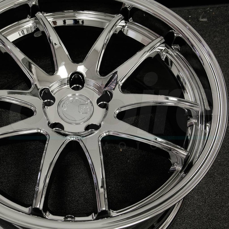 19" AodHan DS02 Wheels 19x9.5 +22 / 19x11 +22 5x114.3 Vacuum Chrome ...