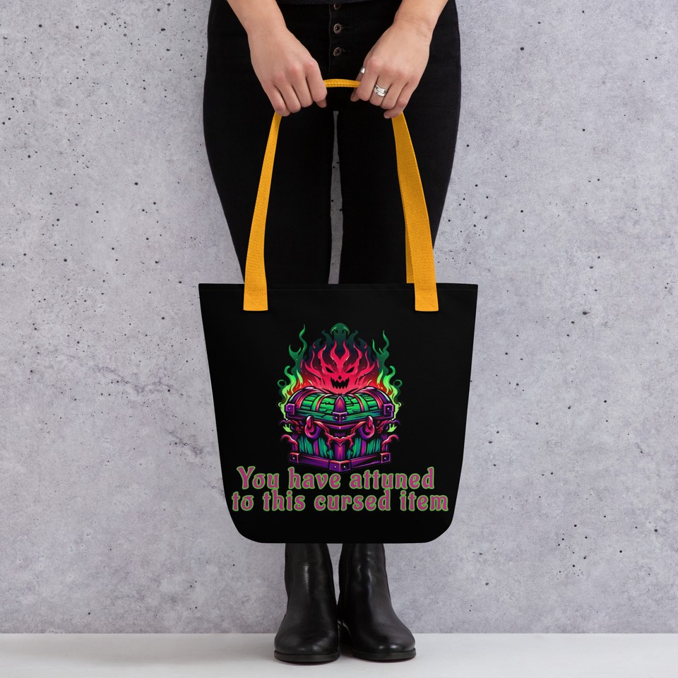 Tabletop D&D Tote Bag of Holding Cursed Item 15" X 15" 3 handle colors ...