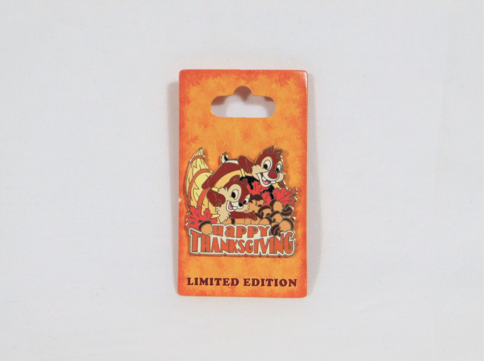 Disney 2009 Happy Thanksgiving Chip & Dale With Cornucopia Pin LE 3000 ...