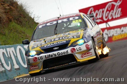 Craig Lowndes & Yvan Muller, Bathurst, 2005, Ford Falcon BA - PHOTO ...