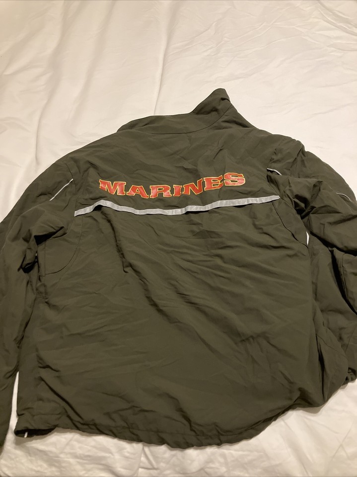 New Balance US Marine Corps USMC Green Running Tracksuit Full Zip ...