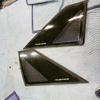 87-93 Ford Mustang Quarter Window Glass left right HATCHBACK OEM ...