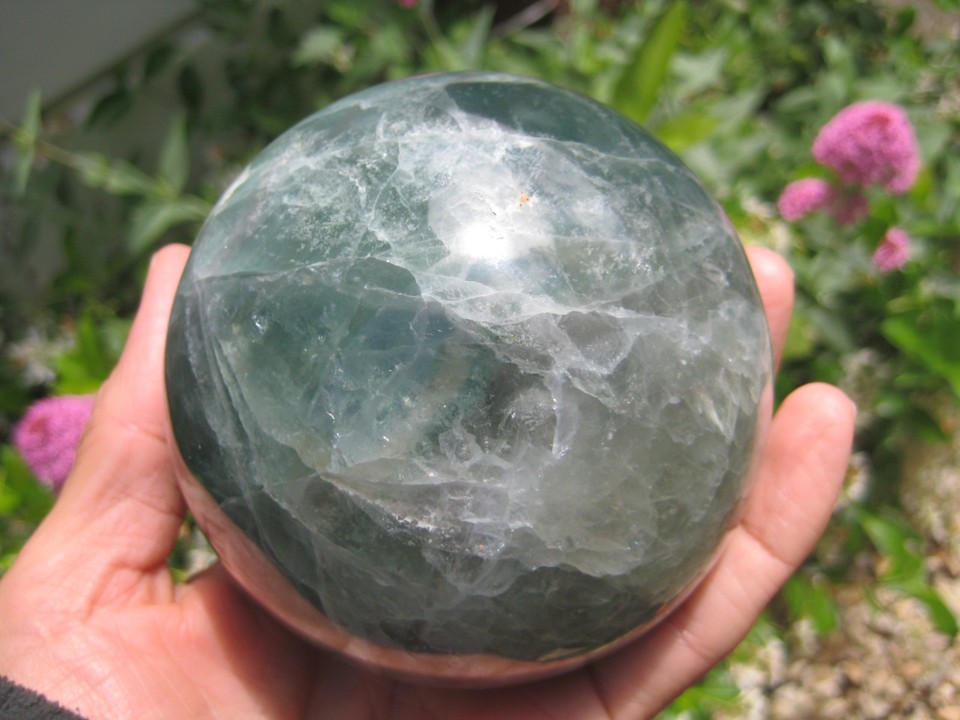 Large Natural Fluorite crystal ball mineral specimen stone art A28 | eBay