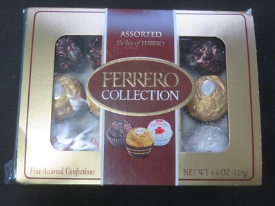 Ferrero Collection Fine Assorted Confections 4.6 Oz/ 12 Pieces Rocher ...