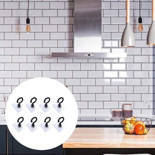 8 Pcs Sticky Hook Heavy Duty Adhesive Hooks Bathroom Wall Hangers | eBay