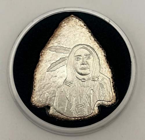 1 Troy Oz 999 Silver Native American Arrowhead Shaped Bullion | eBay