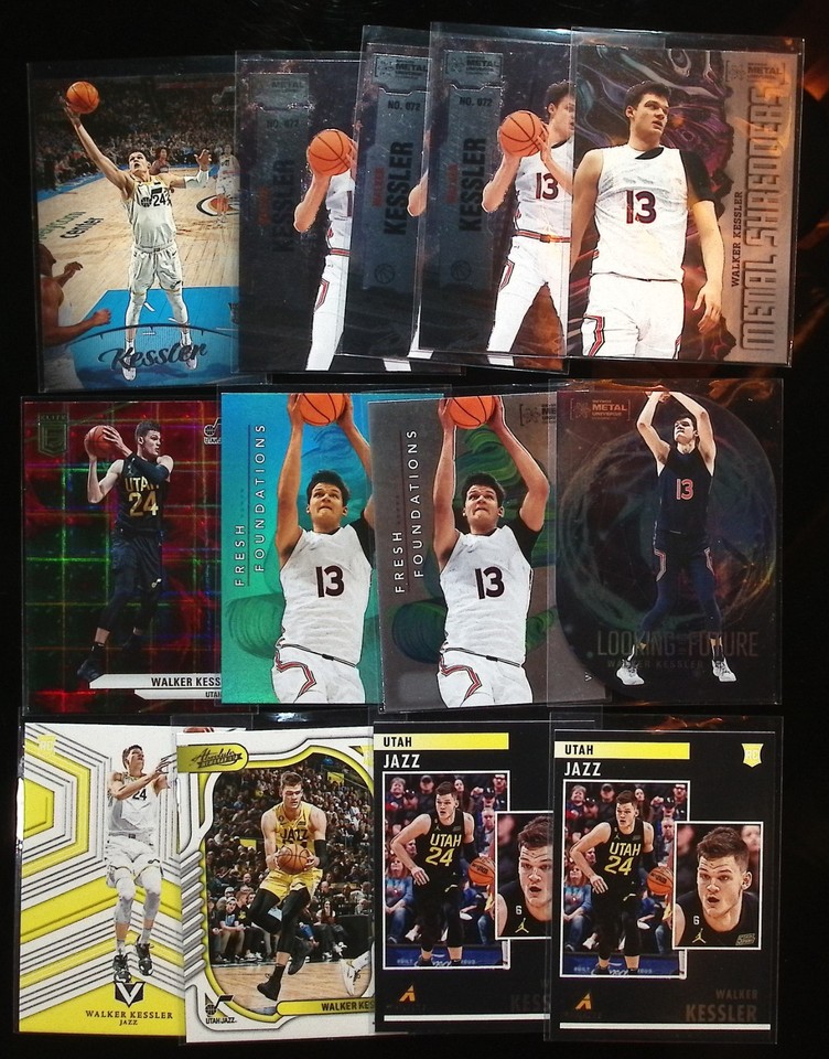 Walker Kessler-Utah Jazz Player Lot 35 Cards Rookies #'d Prizms + | eBay