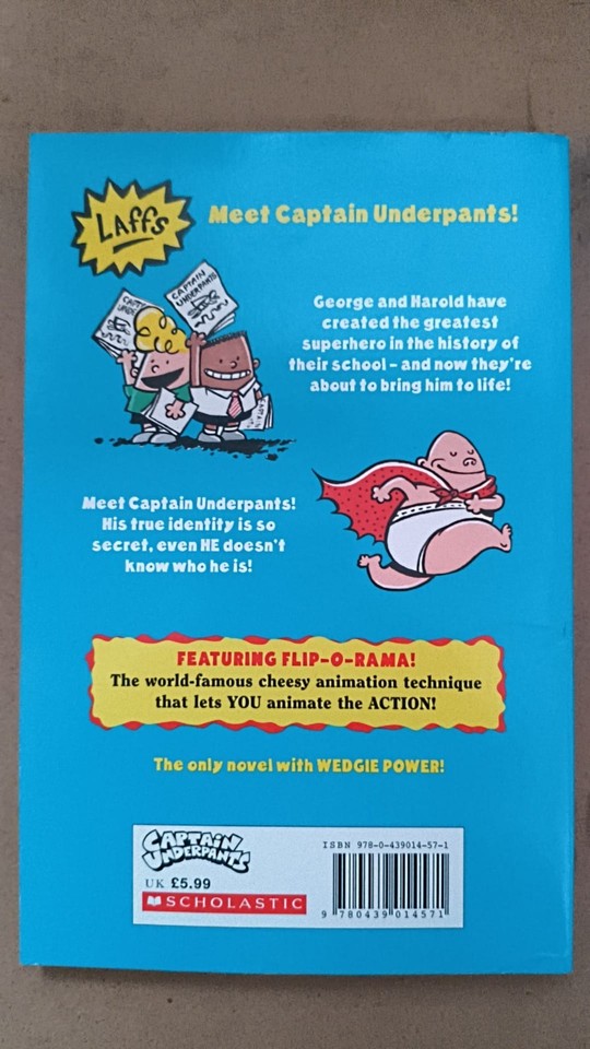 The Adventures of Captain Underpants English Novel Book By Dav Pilkey ...