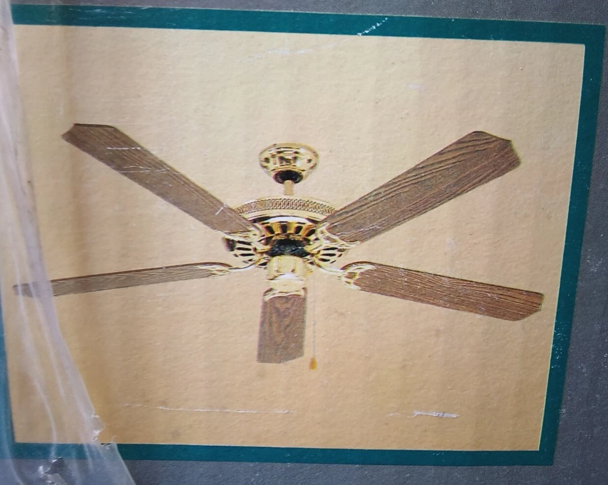 Harbor Breeze 52 Polished Brass Ceiling Fan | Shelly Lighting