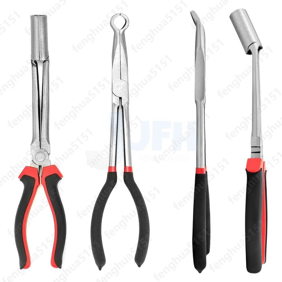 2X Car Spark Plug Wire Removal Pliers Tool Sleeve Type & Round Spark ...