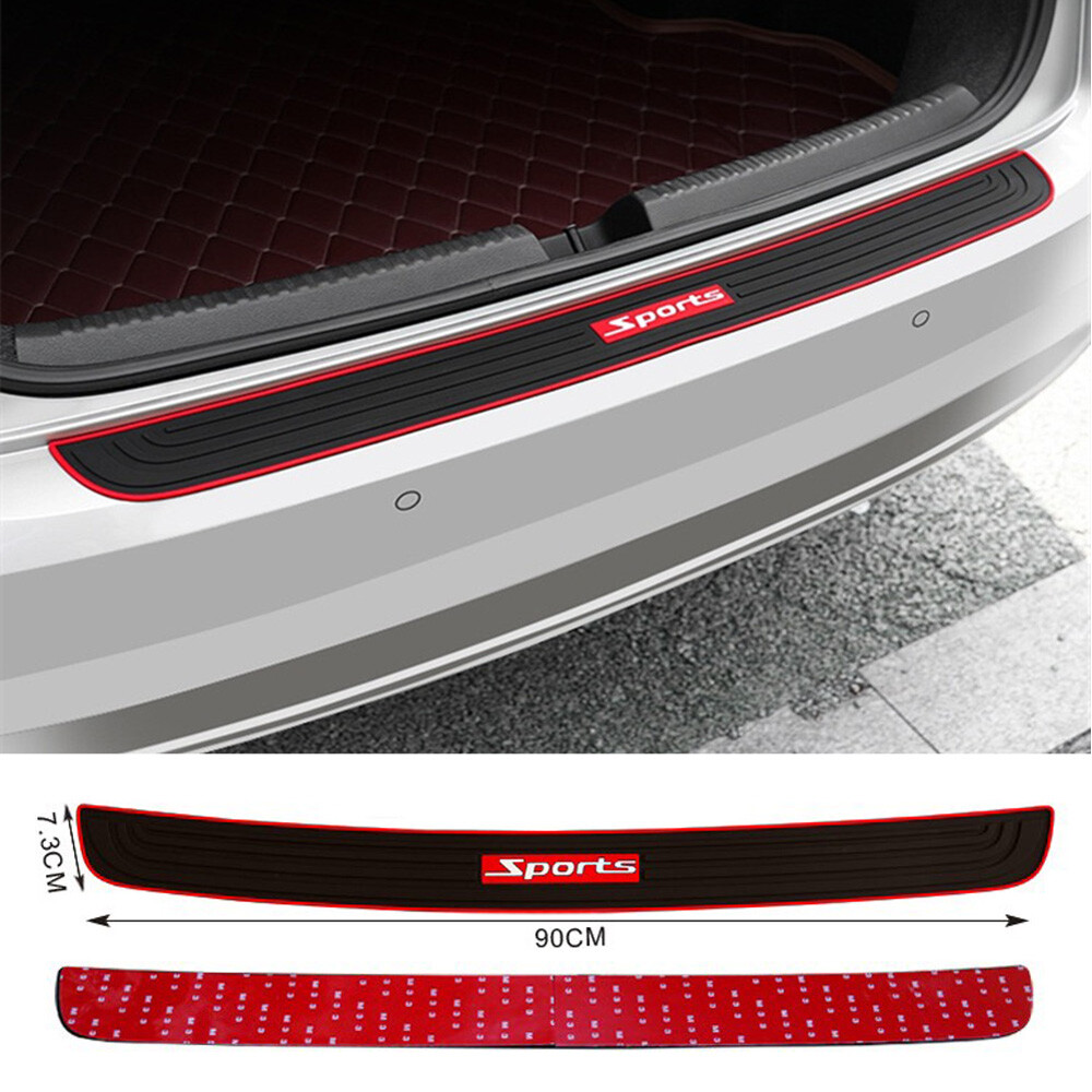 90cm Rubber Car Rear Bumper Guard Anti-Scratch Protector Pad Cover ...
