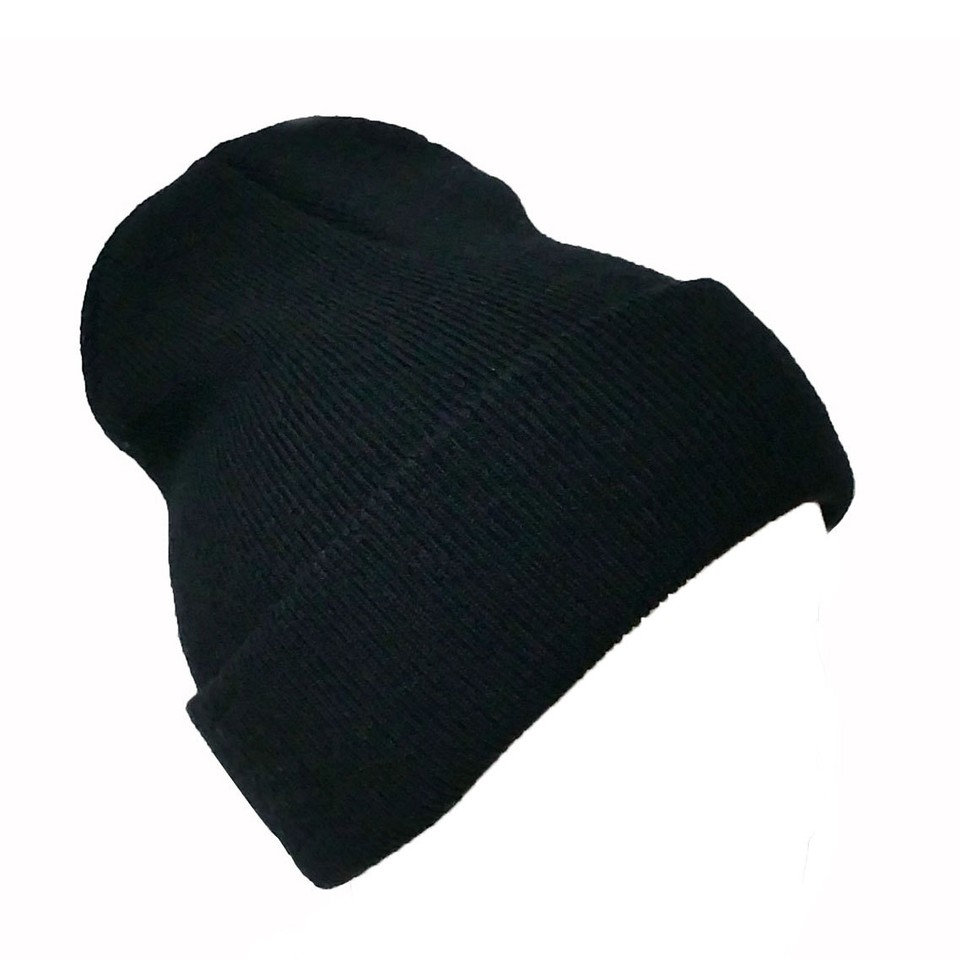 2 PCS Black Knit Beanie Ski Cap Skull Hat Outdoor FashionSolid | eBay