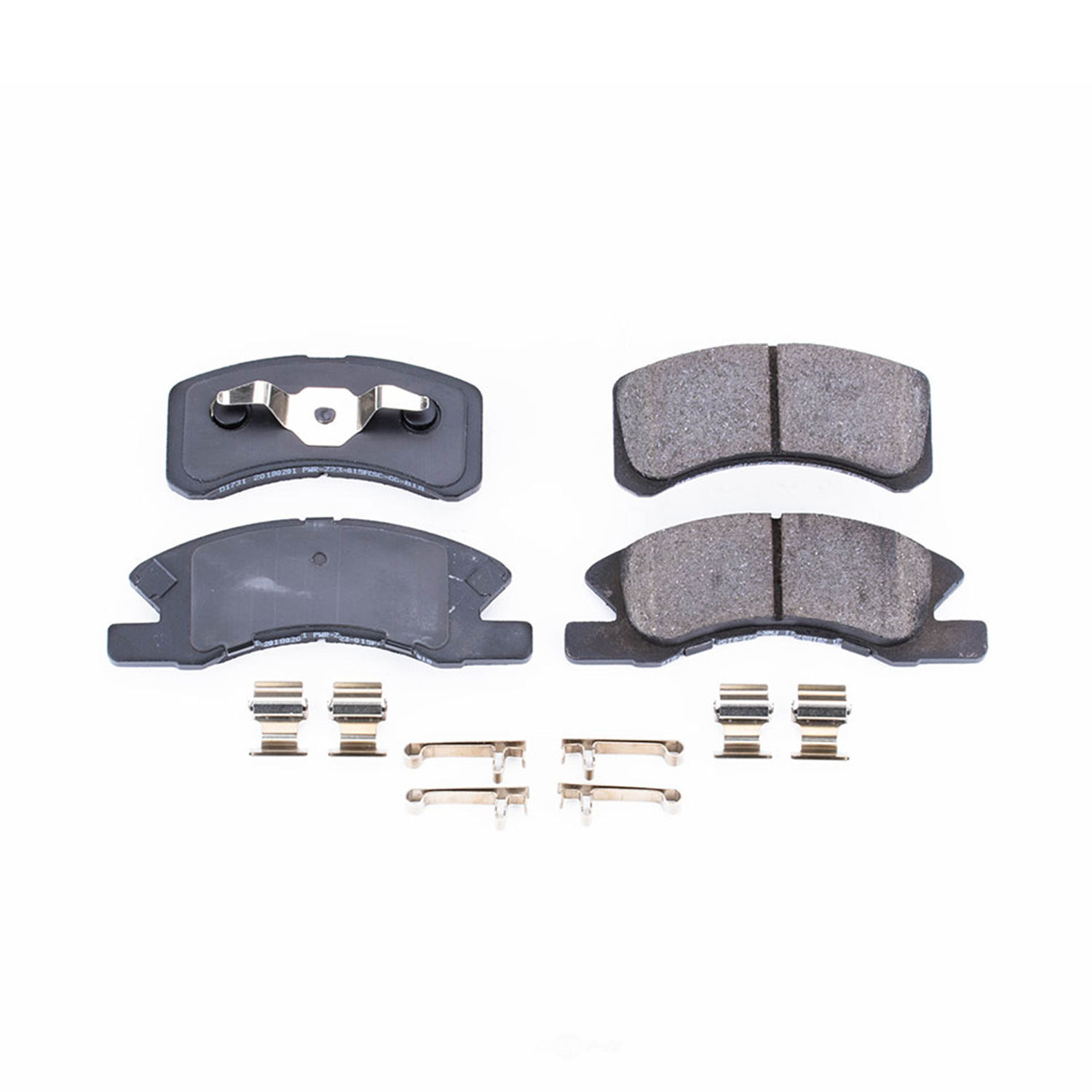 Disc Brake Pad Set-Front Z17 Low-Dust Ceramic Brake Pads with Hardware ...