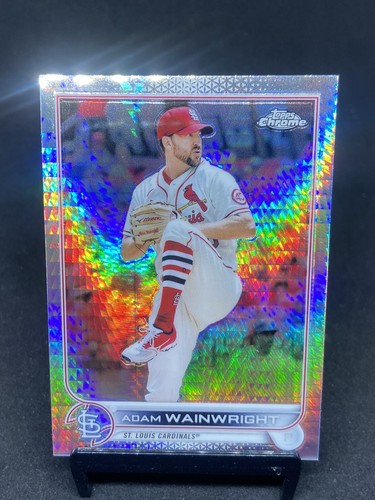 2022 Topps Chrome Adam Wainwright Prism Refractor Parallel SP Cardinals ...