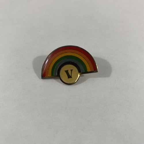 Vintage Unbranded Pin, Rainbow, Letter "V", Gay Pride 1980 | eBay